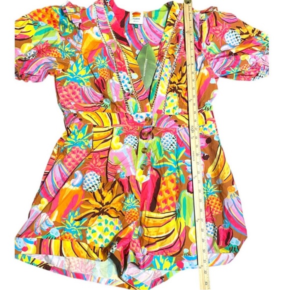 FARM Rio | Pants & Jumpsuits | Farm Rio Nwt Fruit Salad Romper Size Xl ...
